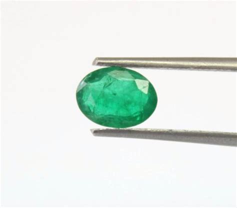 Genuine Natural Emerald AA Quality Oval Faceted Loose Gemstones For Jewelry Makings May