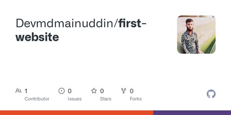 Github Devmdmainuddinfirst Website