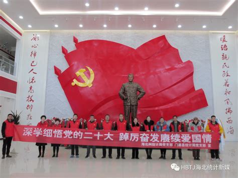 门源统计海北州统计局门源县统计局党支部联合开展深学细悟党的二十大 踔厉奋发赓续爱国情主题党日活动 精神 红色 布龙