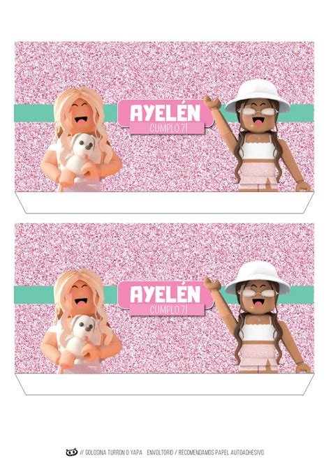 Kit Imprimible Roblox Nenas