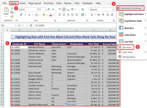 How To Highlight Row If Cell Is Not Blank ExcelDemy