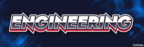 Engineering Text Effect And Logo Design Word