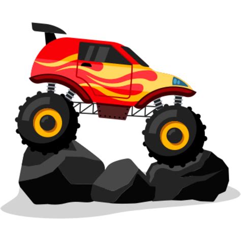 Race Car And Monster Truck Coloring Pages