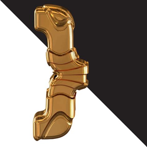 Premium Vector 3d Gold Symbol With Gold Belts