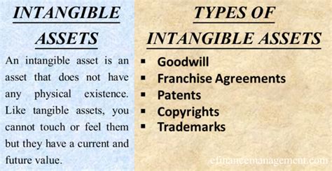 16 Types Of Intangible Assets Each Explained In Brief Efm