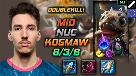 Kogmaw Mid Build Nuc Rylais Crystal Scepter Arcane Comet Lol Euw