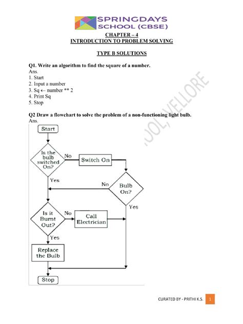 class 11 cs chapter 4 type b solutions pdf