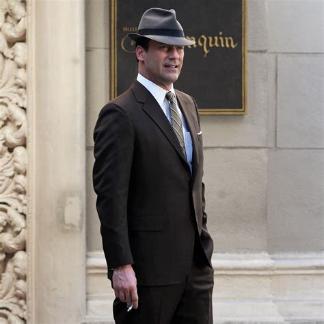 Jon Hamm On The Set Of Mad Men In La Popsugar Celebrity