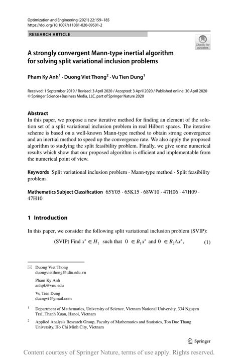 A Strongly Convergent Mann‑type Inertial Algorithm For Solving Split