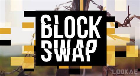 随机生成像素块视觉特效AE PR插件 Block Swap v1 5 Win中文汉化版 LookAE