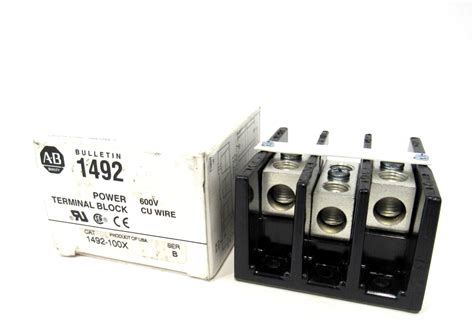 Allen Bradley 1492 100x Terminal Block Ser B 1492100x New Surplus Sb Industrial Supply Inc