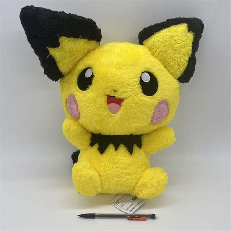 Mavin Pokemon Pichu Big 30cm Plush Doll Cute Fluffy Japan Banpresto