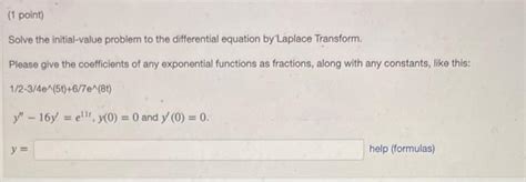 solved solve the initial value problem to the differential