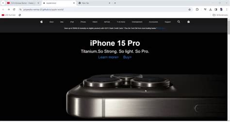 My Clone Of Apple Website Using Html Css And Javascript Priyanshu