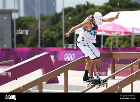 July 25th 2021 Tokyo Japan Xxx In Action During The Skateboarding