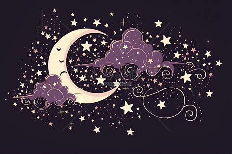 초승달 일러스트 무료 다운로드 Lovepik