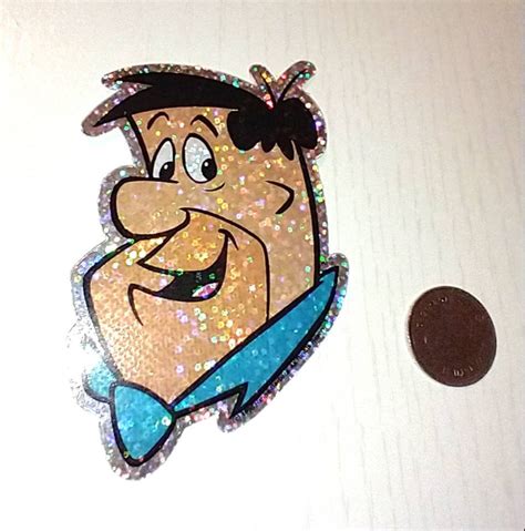 90s New Fred Flintstone Sticker 1996 Hanna Barbera Flintstones Etsy