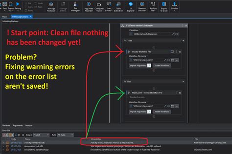 Problem Saving Renamed InvokeWorkFlow Activity Studio UiPath Community Forum