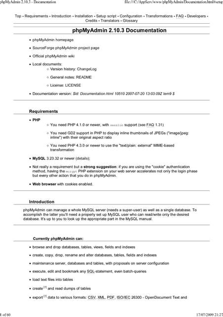Php Myadmin Pdf