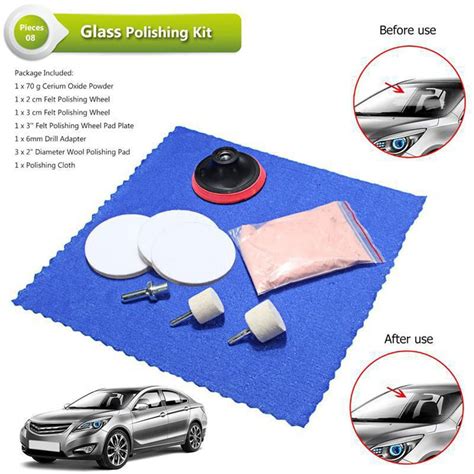 9x Car Windshield Glass Scratch Remover Cerium Oxide Powder Glass