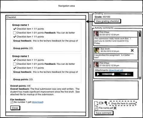 Activity Grading Interface Specification Moodledocs