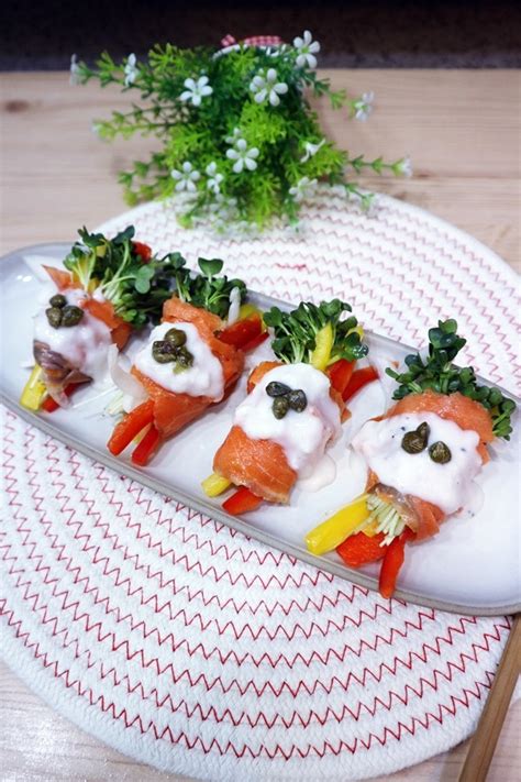 훈제연어 야채말이