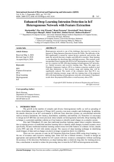 Pdf Enhanced Deep Learning Intrusion Detection In Iot Heterogeneous