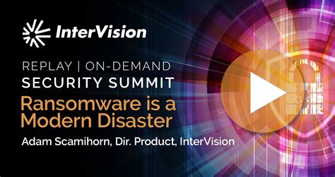 Webinar Replay Security Summit Ransomware Is A Modern Disaster Intervision Systems