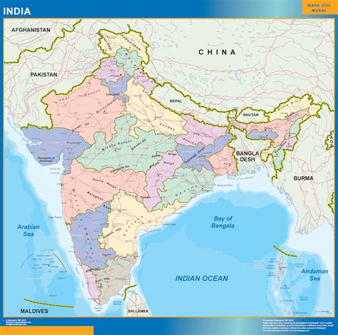 Mapa Da India