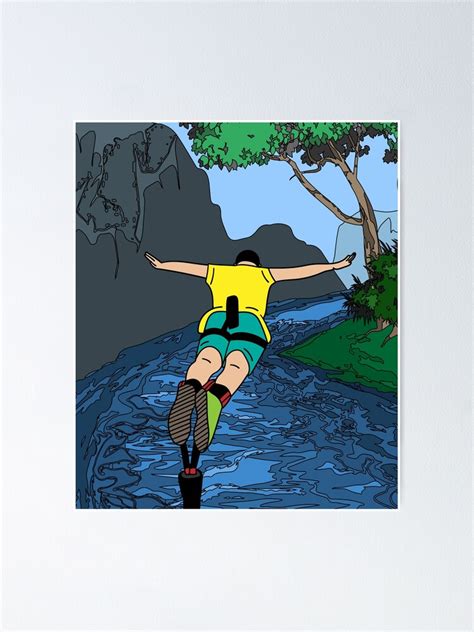 Bungee Jumping Jump To Freedom Poster For Sale By Flofin Redbubble