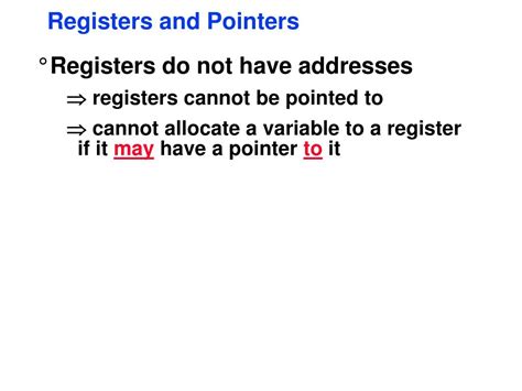 Ppt Cs231 Assembly Wrapup Pointers Revisited Powerpoint Presentation