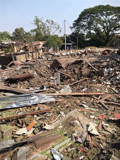 ကလေးမြို့နယ်ရှိ နတ်ချောင်း တိုက်နယ် ဆေးရုံကို စစ်တပ်က လေယာဉ်ဖြင့် ဗုံးကျဲ တိုက်ခိုက်မှု ဆေးရုံ