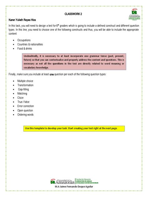 Classwork 2 Pdf Classwork 2 Pdf