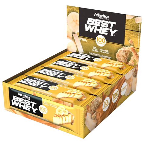 Atlhetica Best Whey Bar Caja 12 Unidades Banana Caramelizada