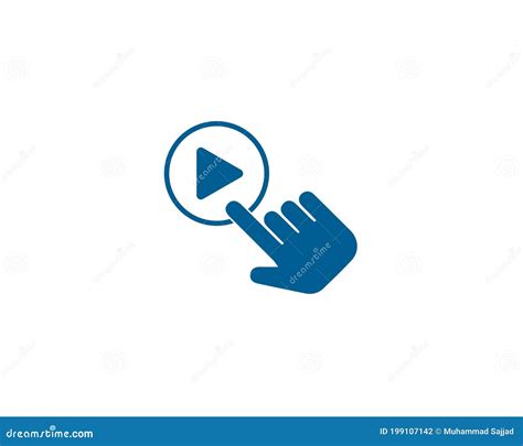 Icono Del Botón Reproducir Símbolo Del Botón Reproducir Con El Clic