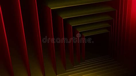 Animation With Moving Squares And Neon Light Design Moving 3d Pyramid