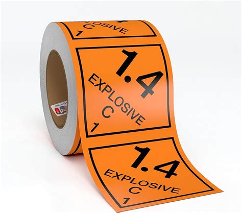 Hazmat Dot Labels Explosive Class S Warehouse Labels 43 Off