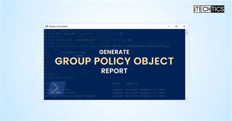 C Mo Generar Informes De Objetos De Directiva De Grupo Gpo Mediante