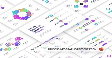 Шаблон Powerpoint с инфографикой процессов Шаблоны презентаций Envato Elements