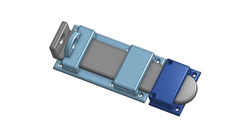 Locking Latch Lock It With A Lock By Kuldar Download Free Stl Model