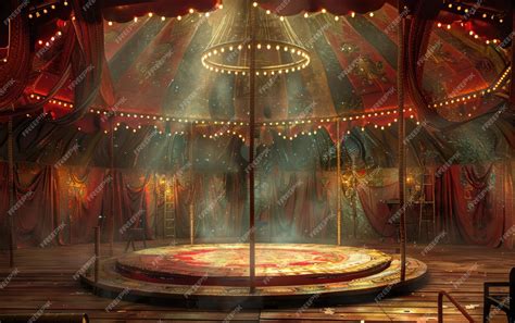 Premium Photo Portraying The Inside Of A Circus Tents Atmosphere