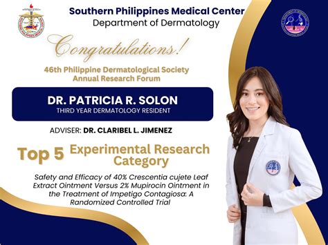 Congratulations To Our Spmc Department Of Dermatology