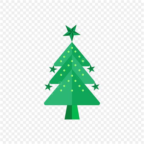 Green Color Christmas Tree Vector Christmas Ball Christmas Marry