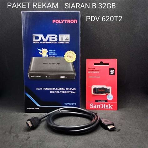 Jual Set Top Box Polytron Pdv 620t2 Stb Dvb T2 Penerima Siaran Tv