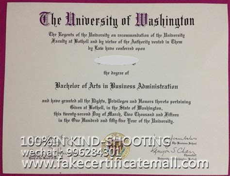 University Of Washington Certificate Buy Diplomabuy Fake Degreebuy