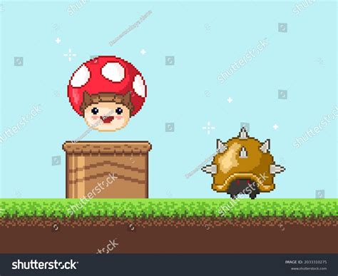 Pixel Art 8 Bit Game Scene Stock Illustration 2033310275 Shutterstock