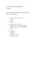 Computing Mathematics I Tutorial Logic Siblings And Real Course Hero