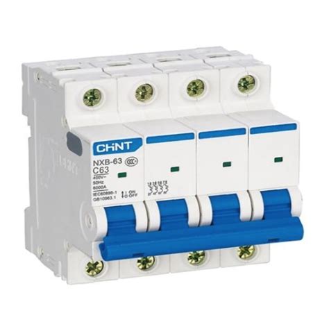 Át điện Mcb 4p Chint Nxb 63 63a Chính Hãng Chint Aptomat Mcb Nxb 63 C63 Công Ty Cổ Phần Linh