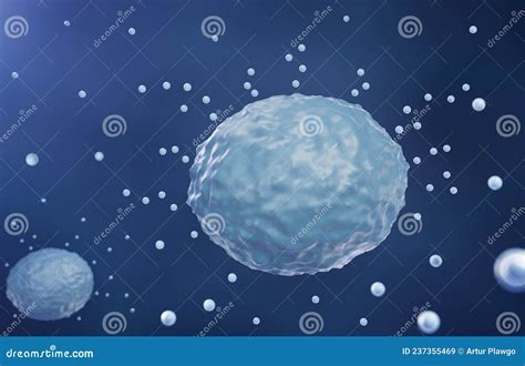 Mast Cell Histamine Release 3d Illustration Stock Illustration