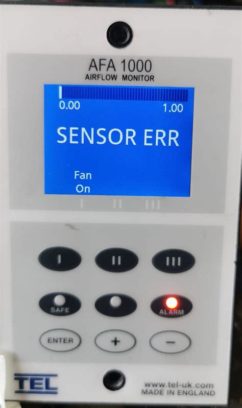 Tel Afa 1000 Airflow Monitor Tried And Tested Ebay